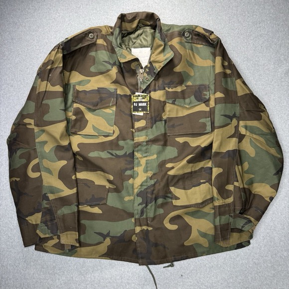 Pj Mark | Jackets & Coats | New Pj Mark 2xl Woodland Camo Jacket Army ...